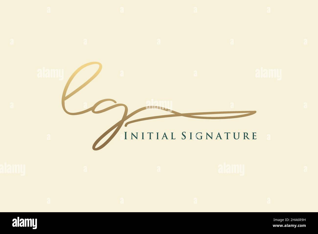 LG Letter Signature Logo Template elegant design logo. Hand drawn ...