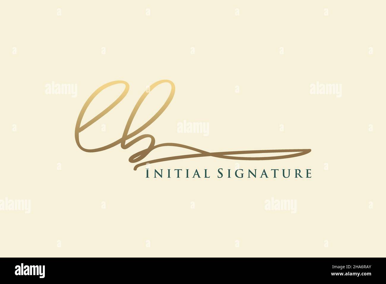 LB Letter Signature Logo Template elegant design logo. Hand drawn ...