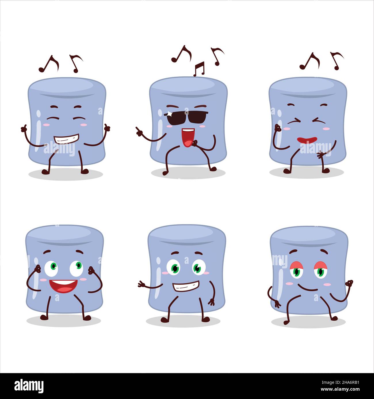 An image of blueberry marshmallow dancer cartoon character enjoying the ...