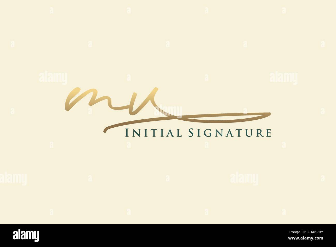 MV Letter Signature Logo Template elegant design logo. Hand drawn ...