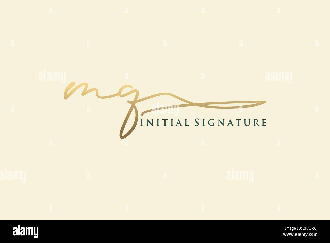 MQ Letter Signature Logo Template elegant design logo. Hand drawn ...