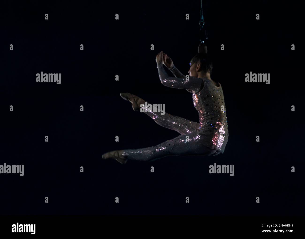 New York, NY - December 9, 2021: Danila Vieira Bim performs Hair ...