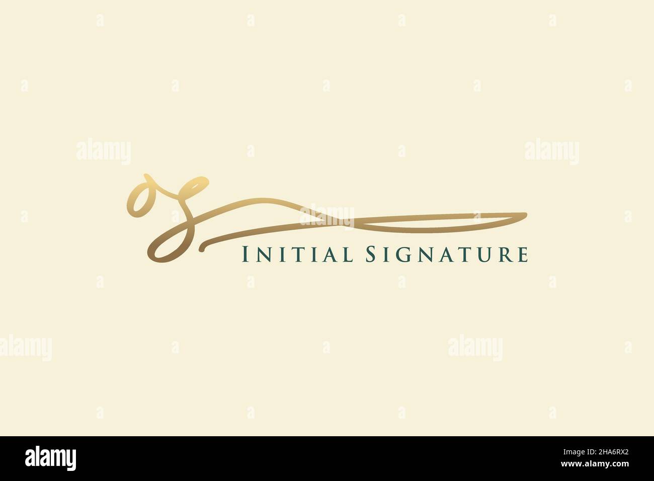OS Letter Signature Logo Template elegant design logo. Hand drawn ...