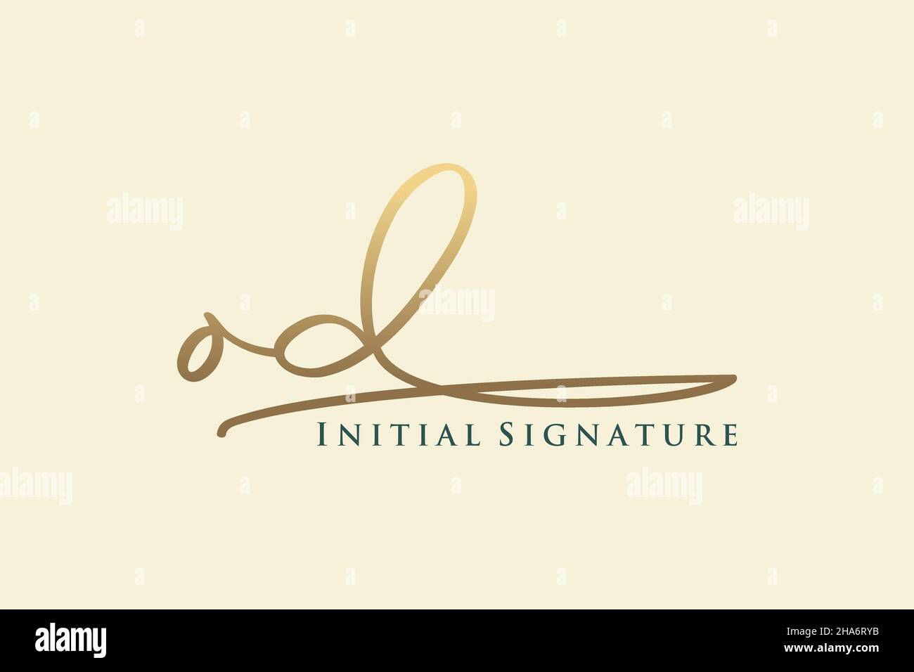 OD Letter Signature Logo Template elegant design logo. Hand drawn ...