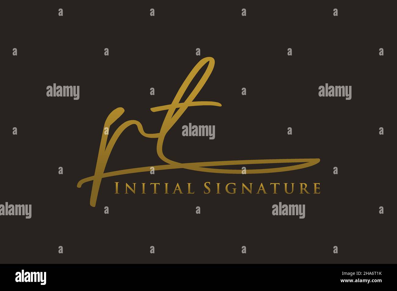 PT Letter Signature Logo Template elegant design logo. Hand drawn ...