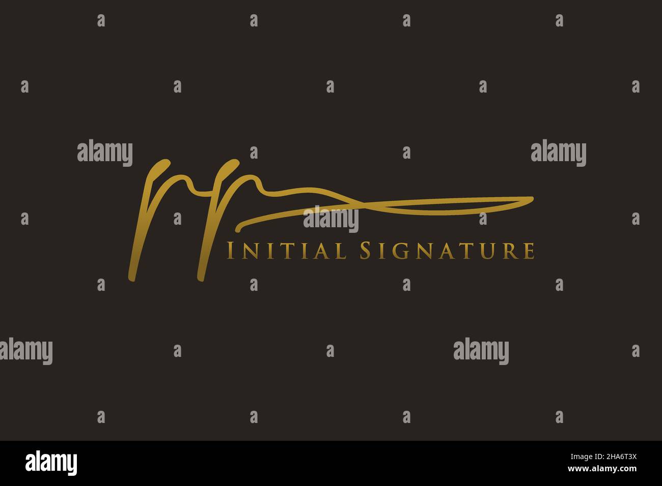 PP Letter Signature Logo Template elegant design logo. Hand drawn ...