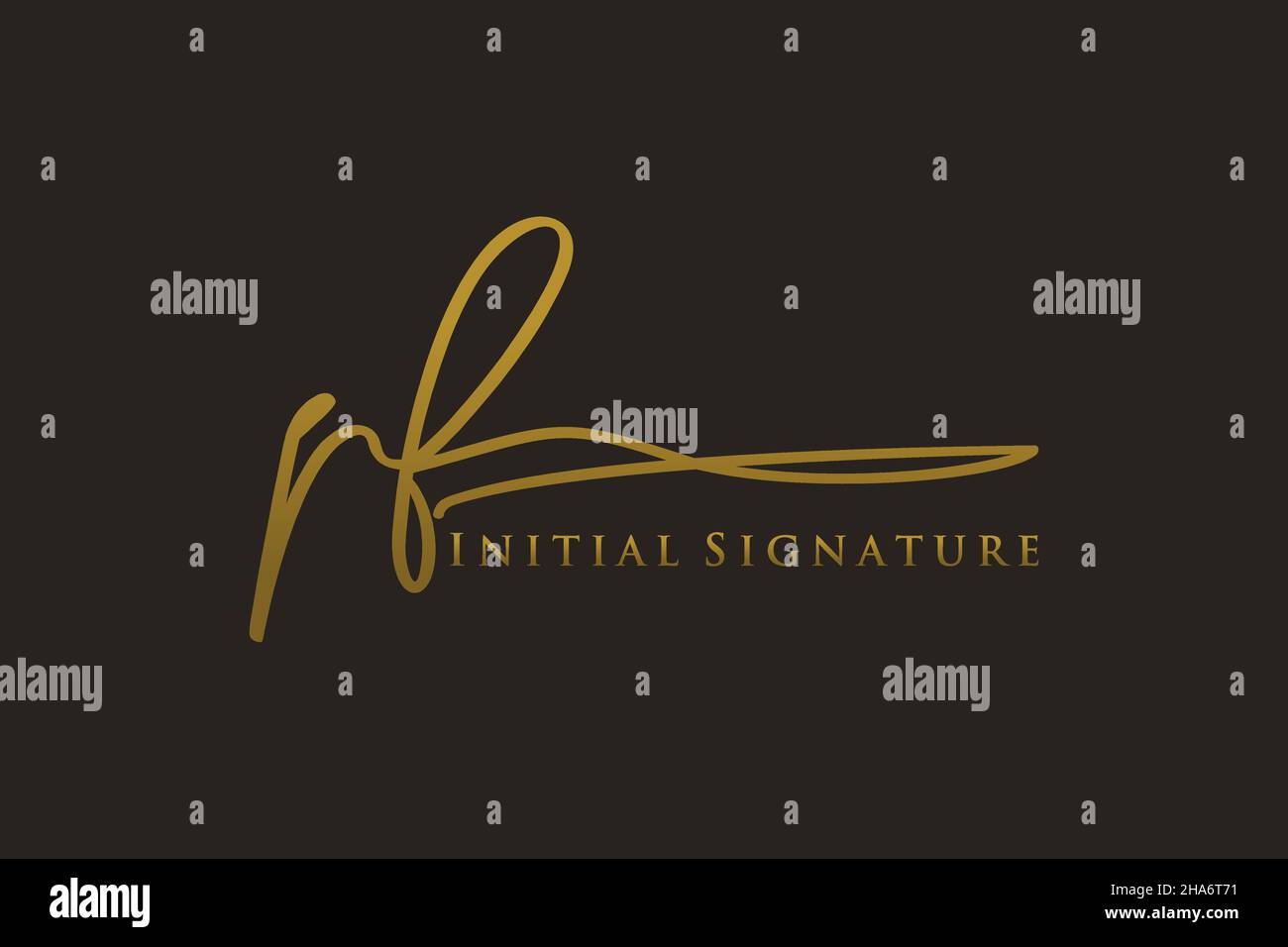PF Letter Signature Logo Template elegant design logo. Hand drawn ...