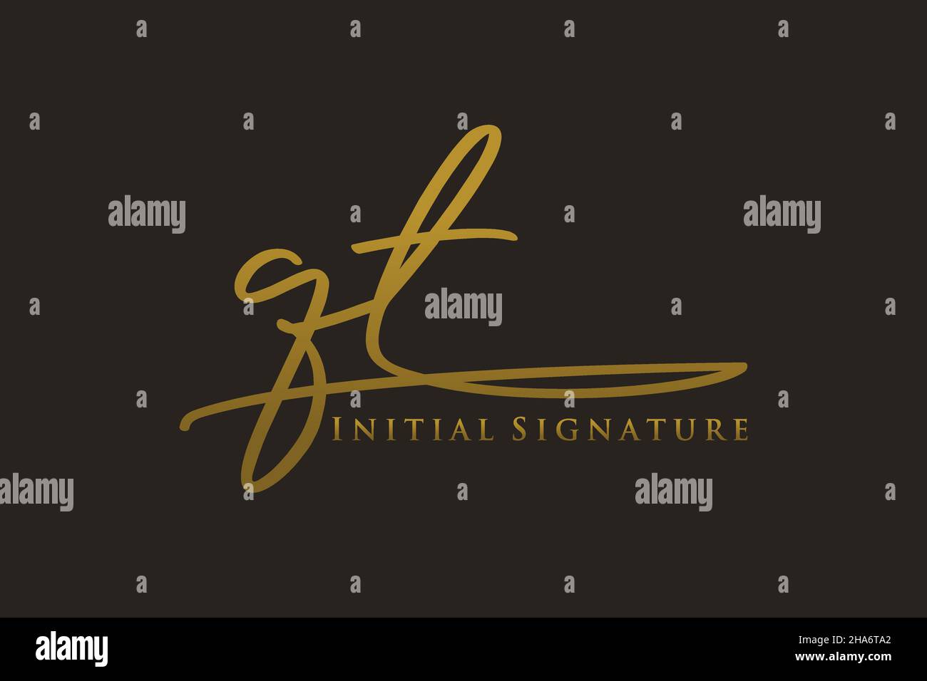 QT Letter Signature Logo Template elegant design logo. Hand drawn ...