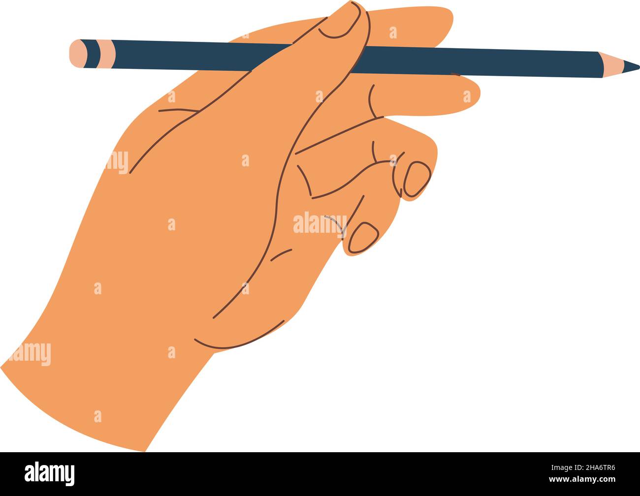 Painting and drawing hobby, isolated hand holding pencil, classes and ...