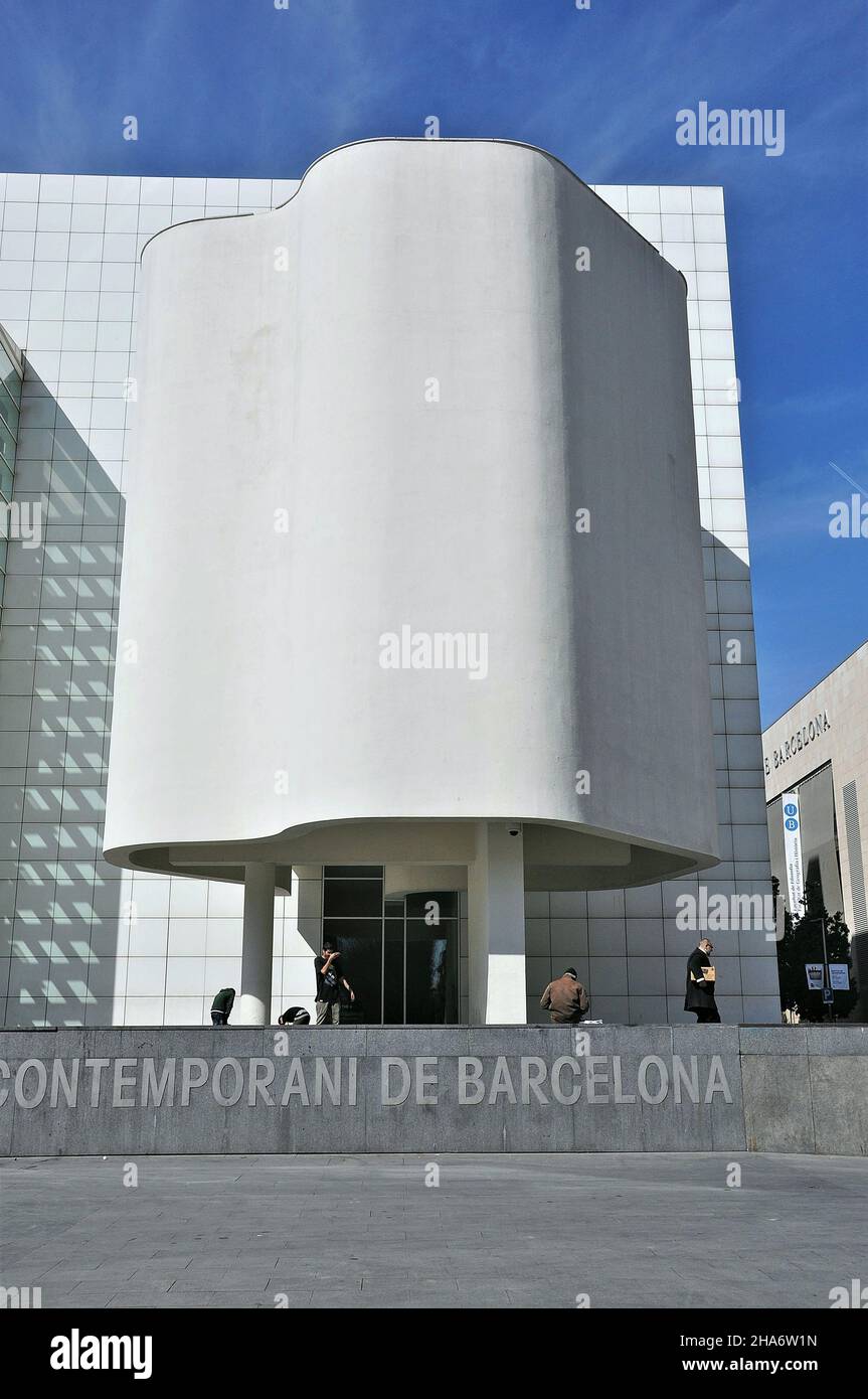 Museum of Contemporary Art of Barcelona-MACBA of Barcelona, Catalonia ...