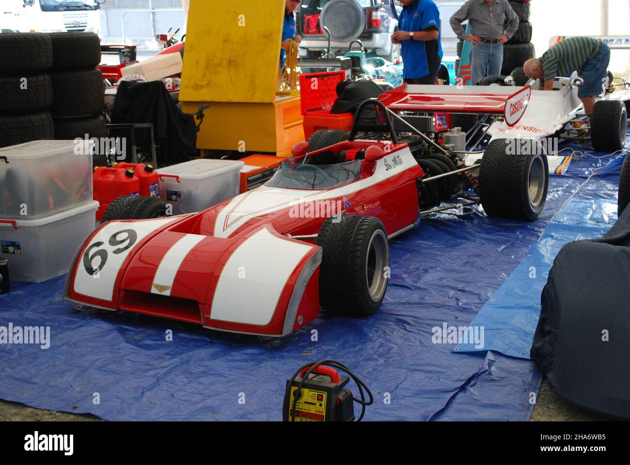 #69 1972 Chevron B34 of Harry Hicking (Aus) at the official opening of ...