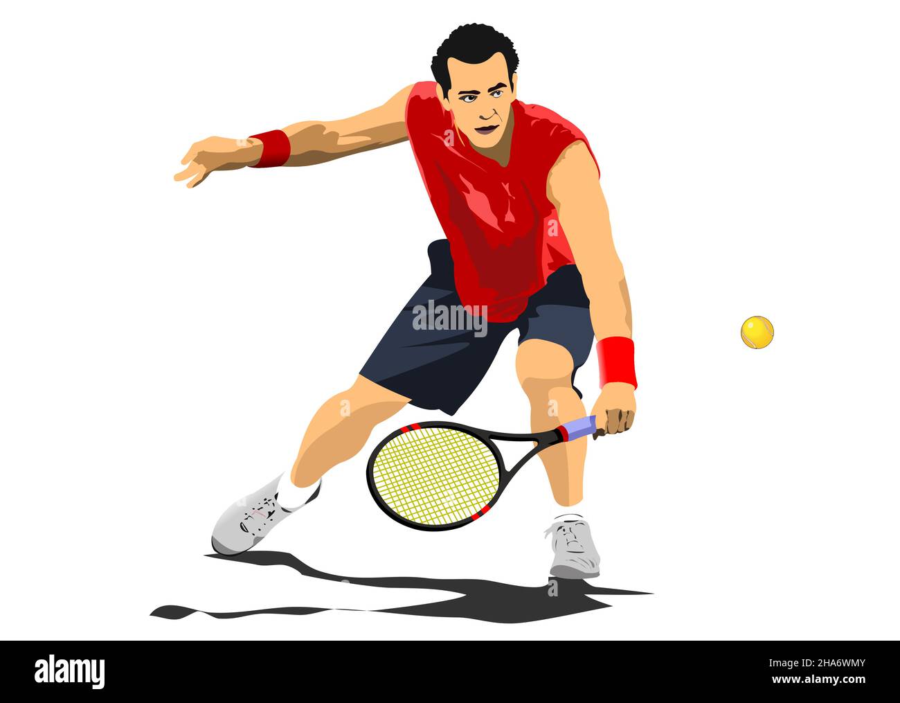 Left hand tennis player Cut Out Stock Images & Pictures - Alamy
