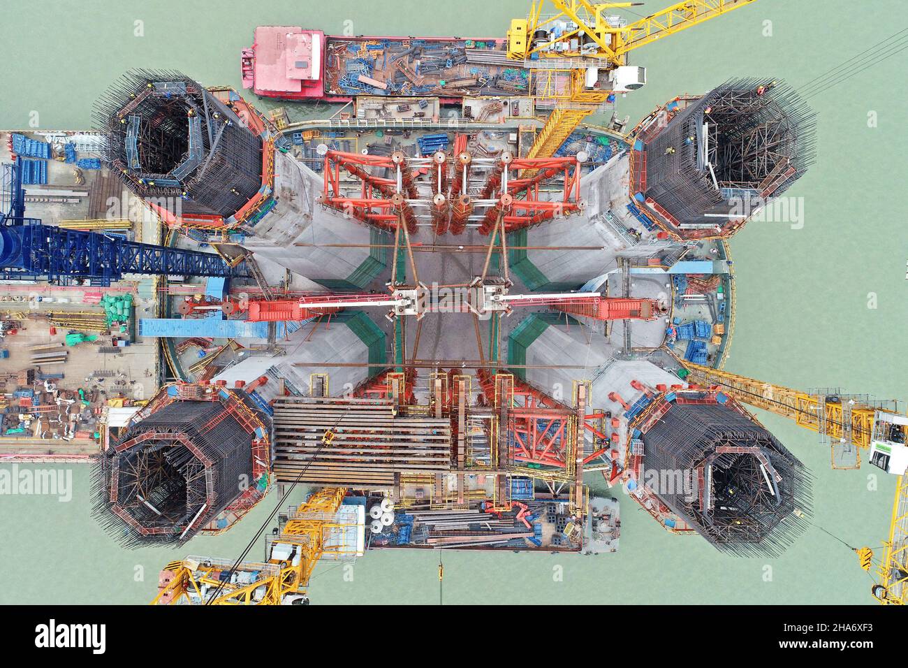 CHANGZHOU, CHINA - DECEMBER 11, 2021 - An aerial photo shows the Main ...