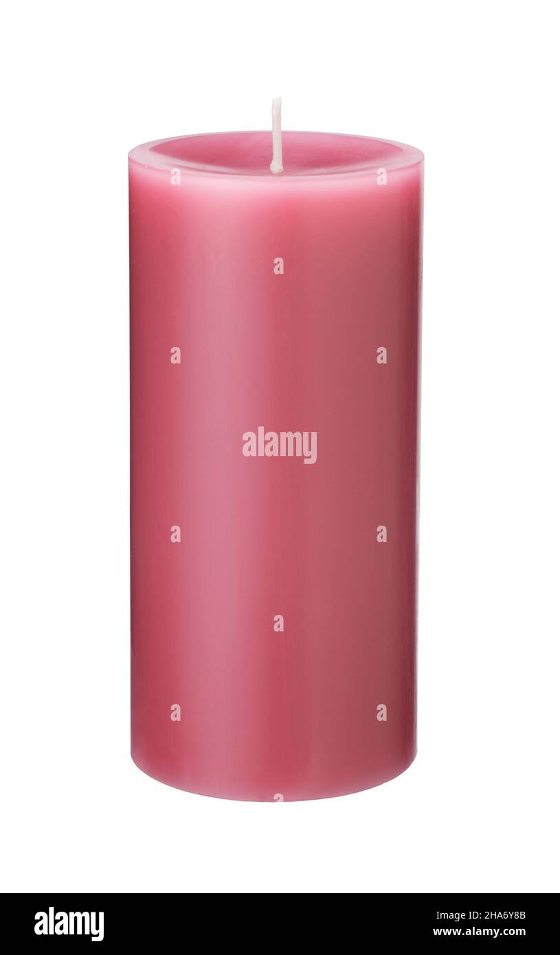 Candle light on pink Cut Out Stock Images & Pictures - Alamy