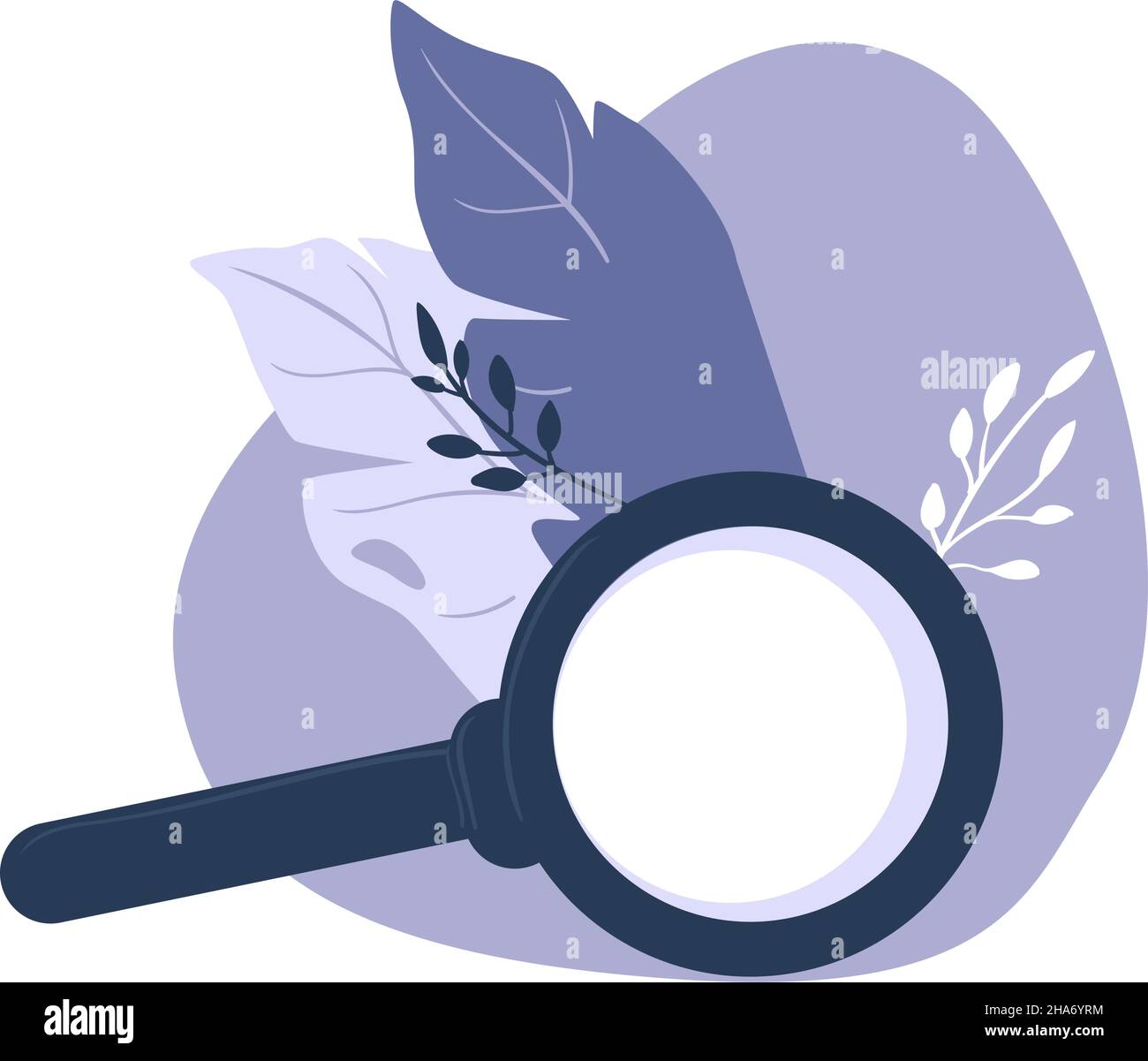 Magnifying glass tool for detailed studying and scrutinized ...