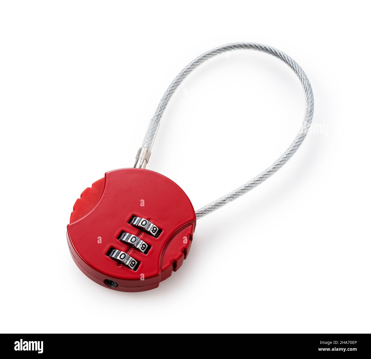 Red PIN lock placed on a white background Stock Photo - Alamy