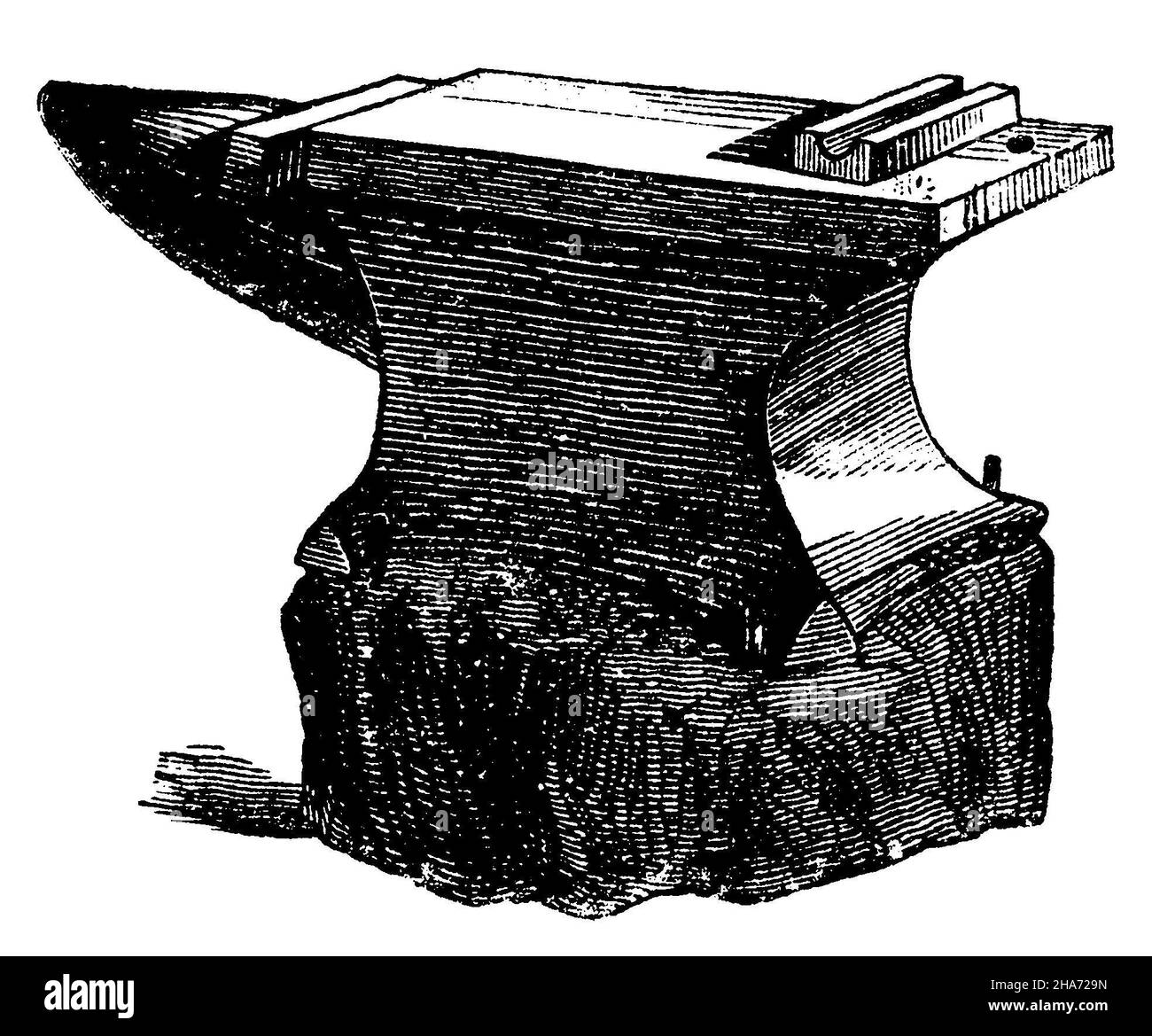 Forge anvil, , (encyclopedia, 1893 Stock Photo - Alamy