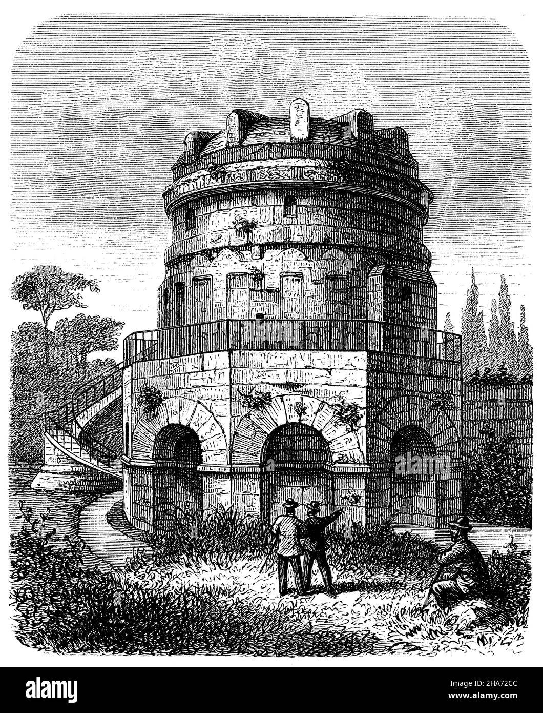 Ravenna: Tomb of Theodoric, , (art history book, 1887 Stock Photo - Alamy