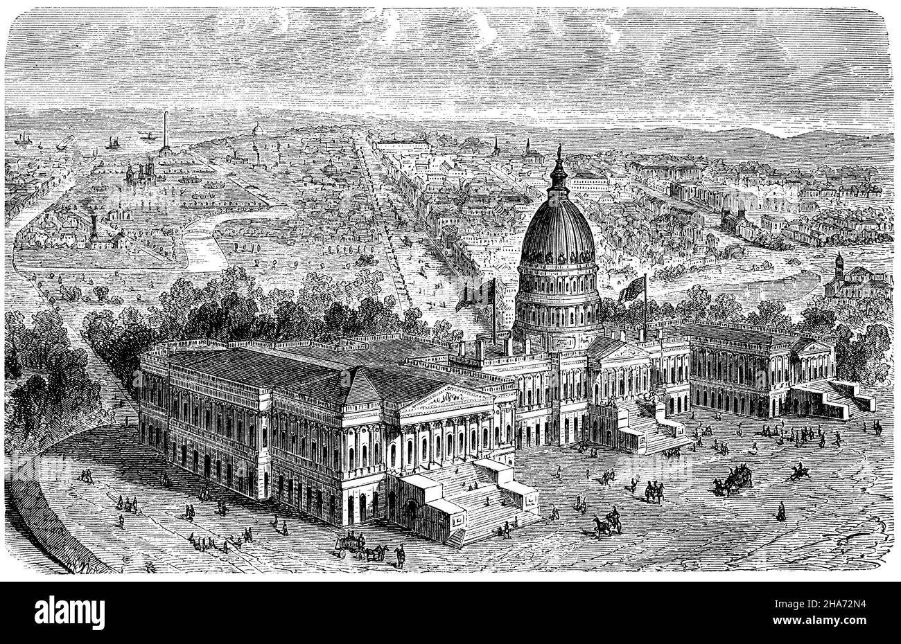 Capitol in Washington, , (encyclopedia, 1893 Stock Photo - Alamy