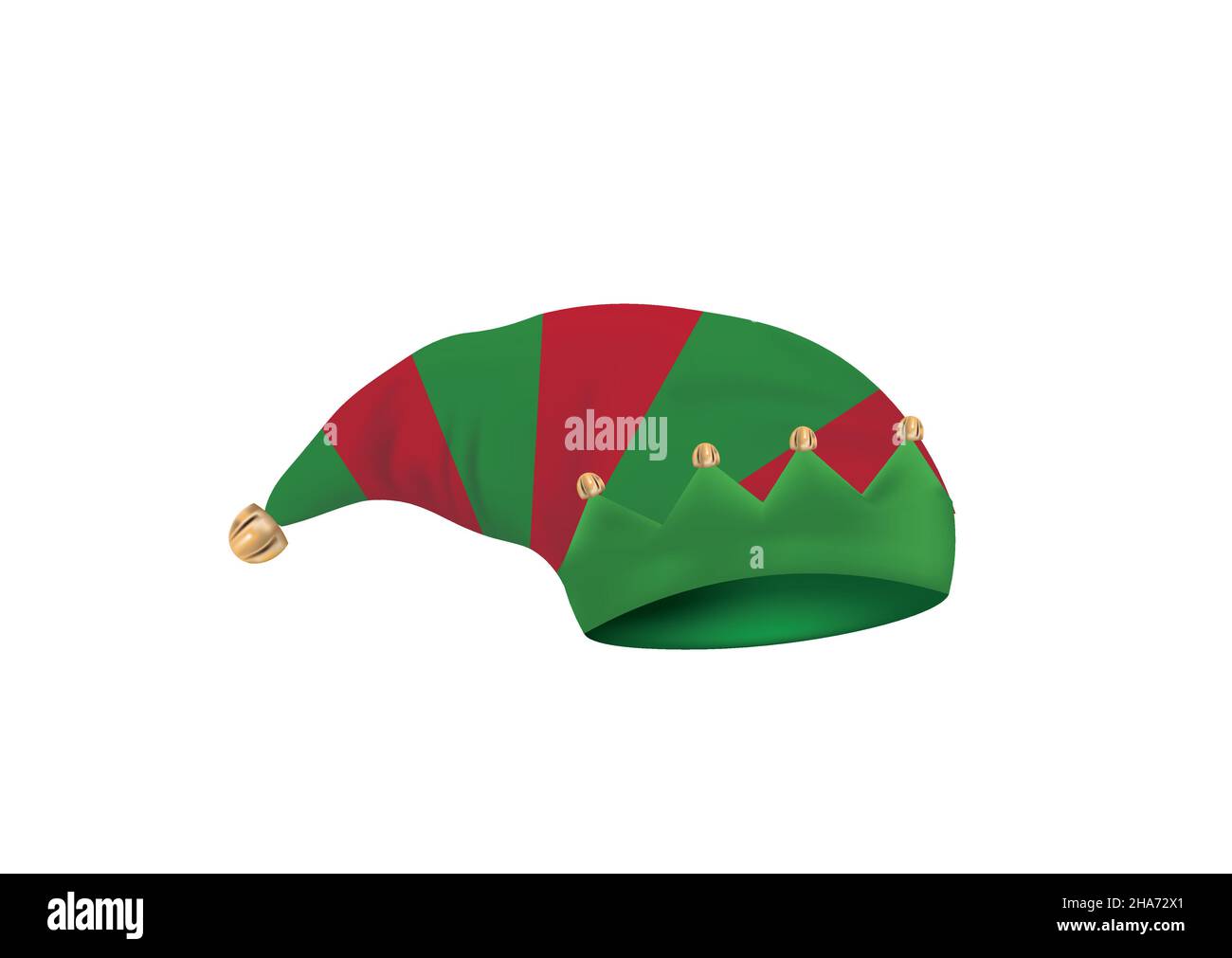 Red elf cap realistic, vector illustration Stock Vector Image & Art - Alamy