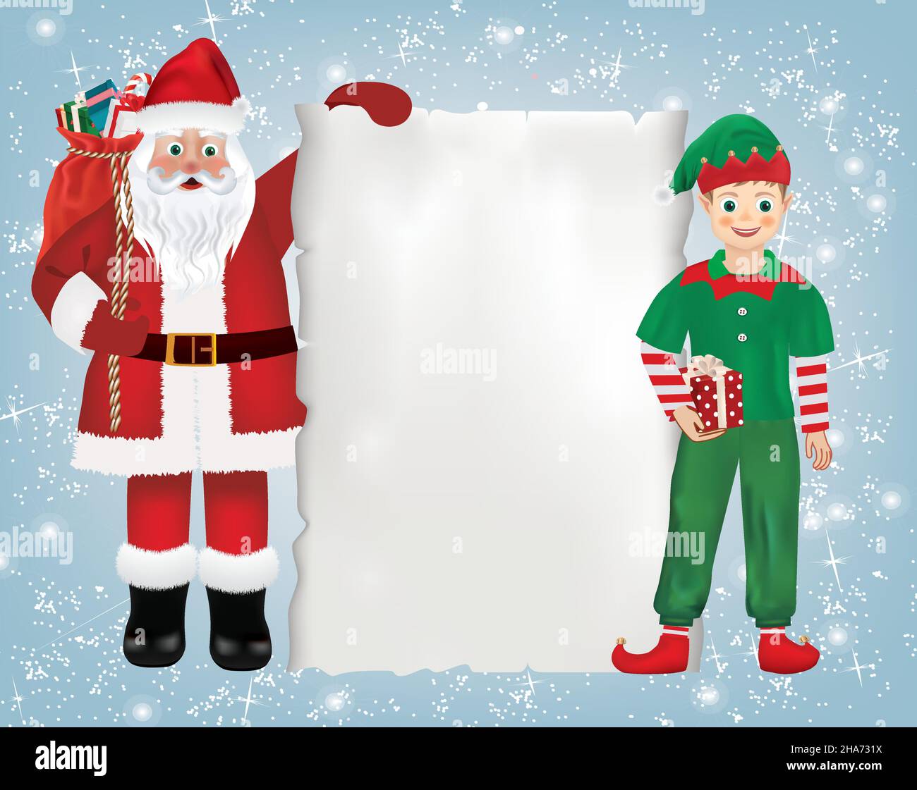 Joyful person in santa suit Stock Vector Images - Alamy