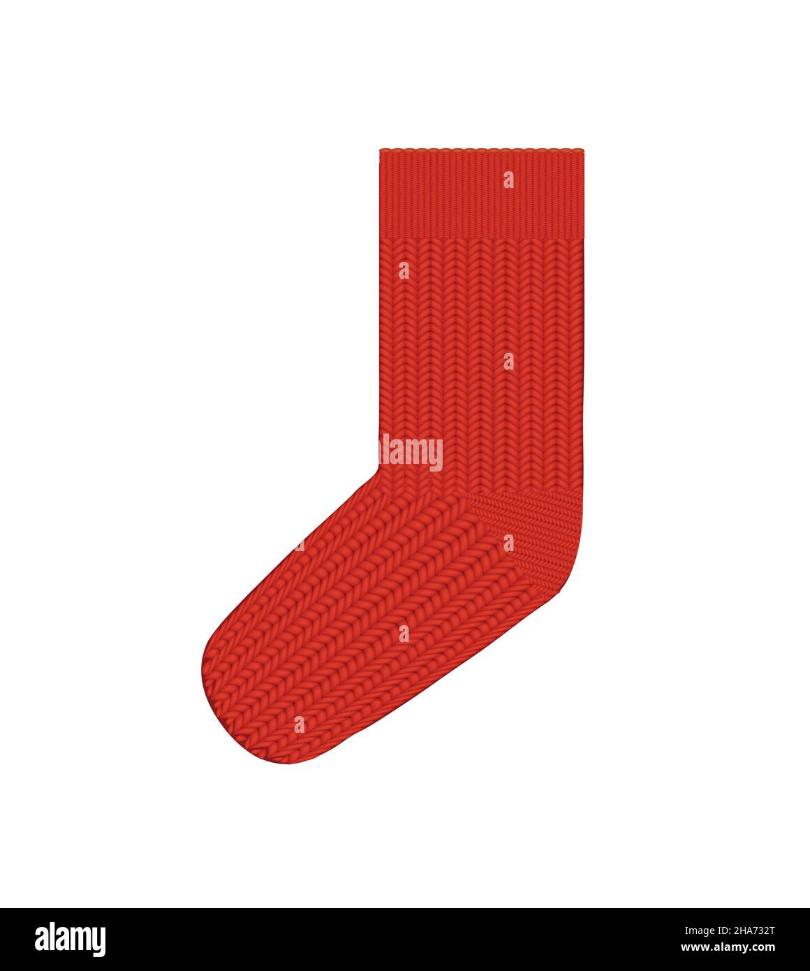 Warm cozy red socks Stock Vector Images - Alamy