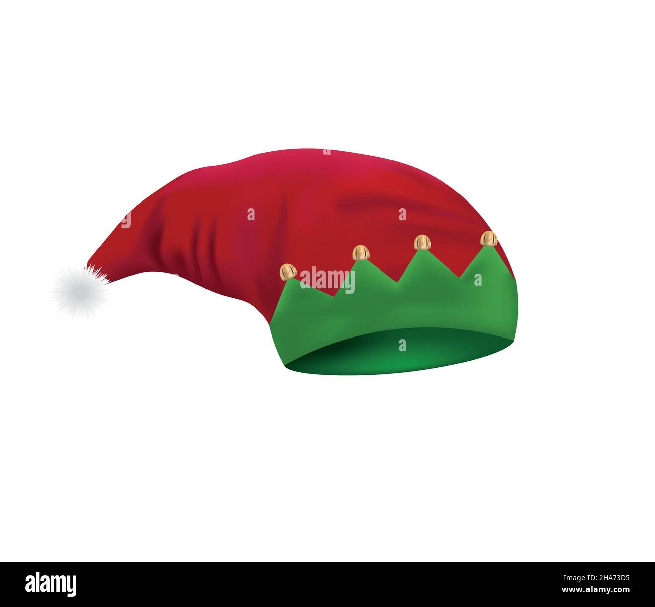 Red elf cap realistic, vector illustration Stock Vector Image & Art - Alamy