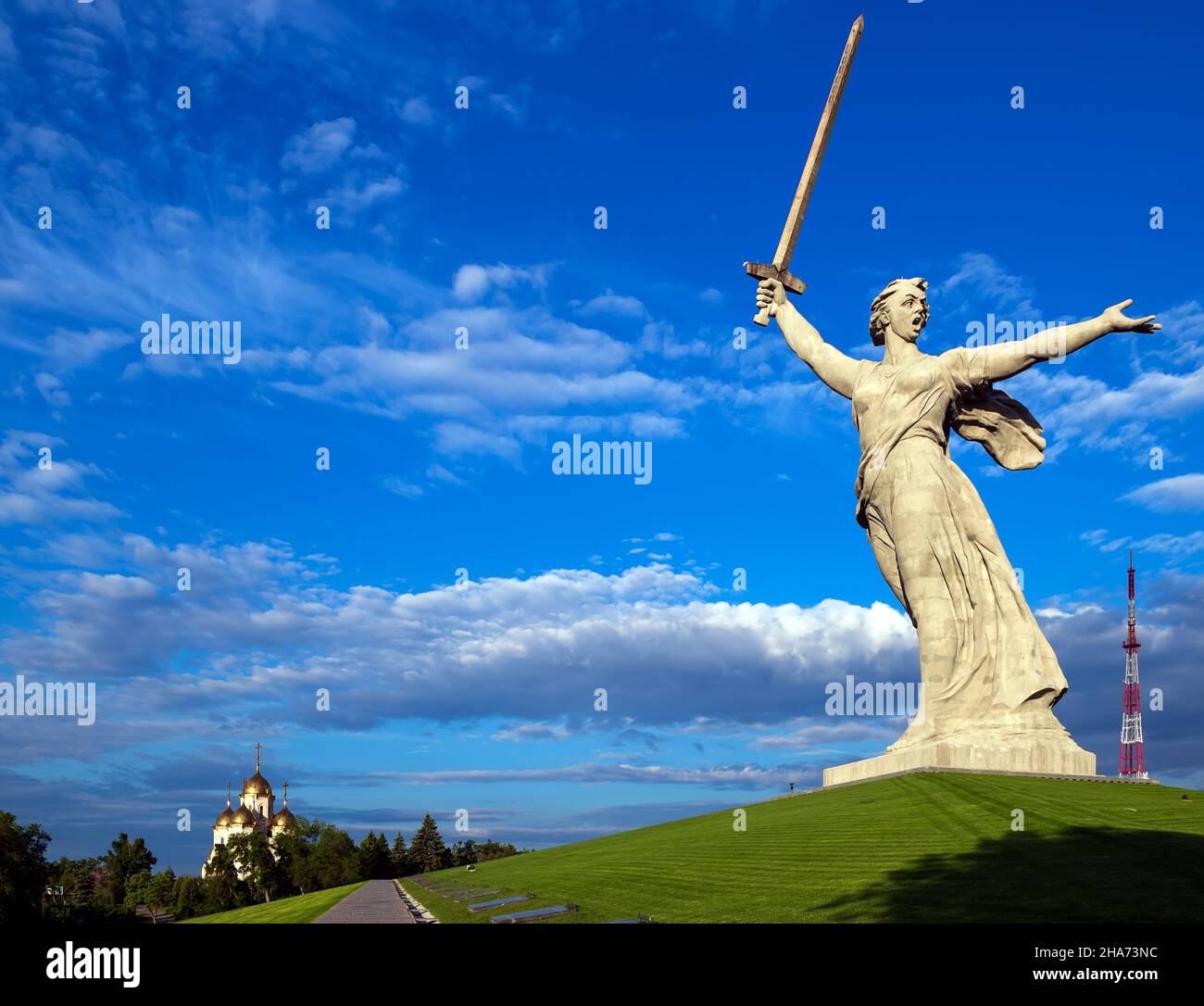 Volgograd, Russia - June 05, 2021: The Motherland calls. monument on ...