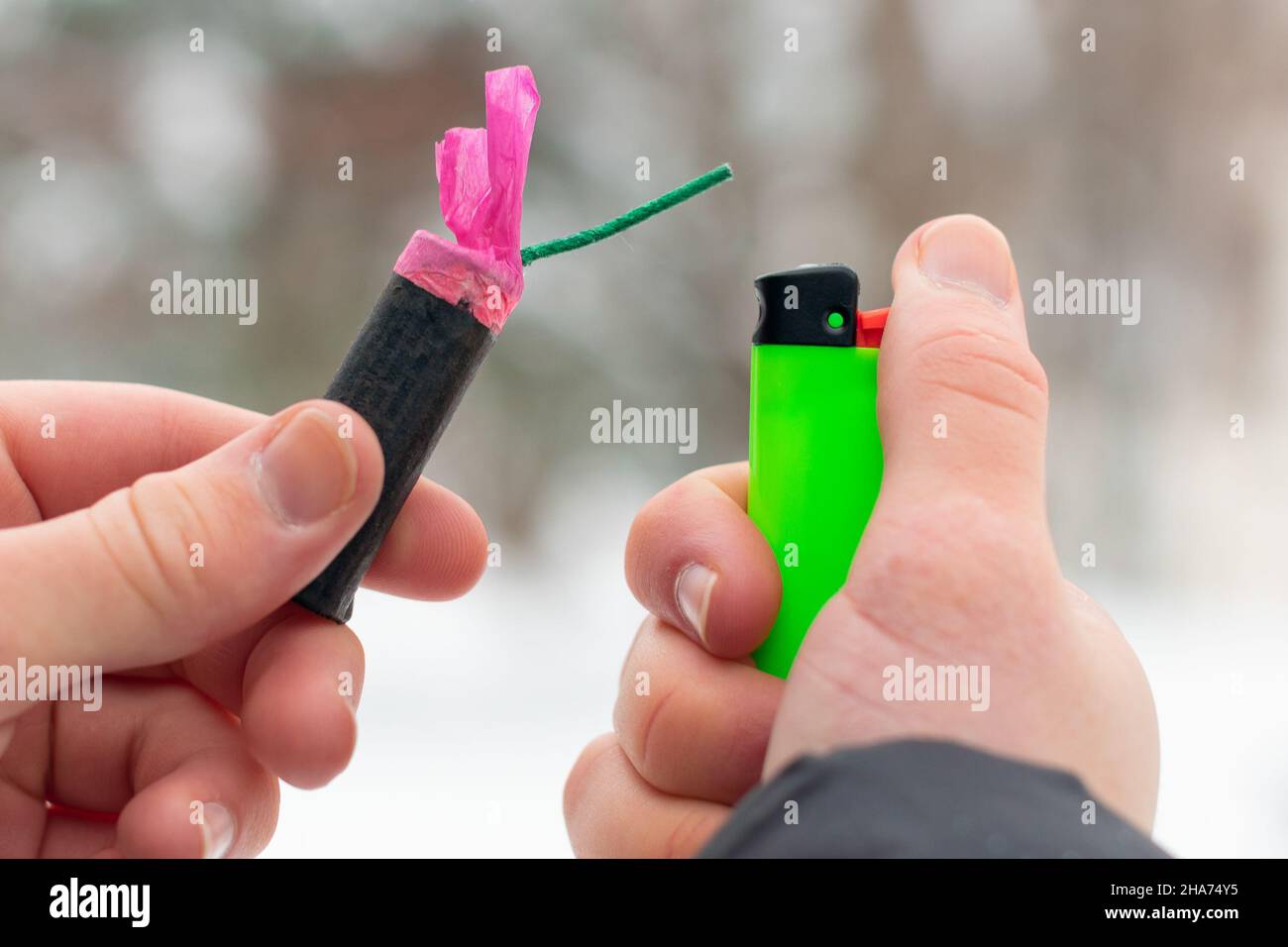 Fire Cracker Hand High Resolution Stock Photography and Images - Alamy