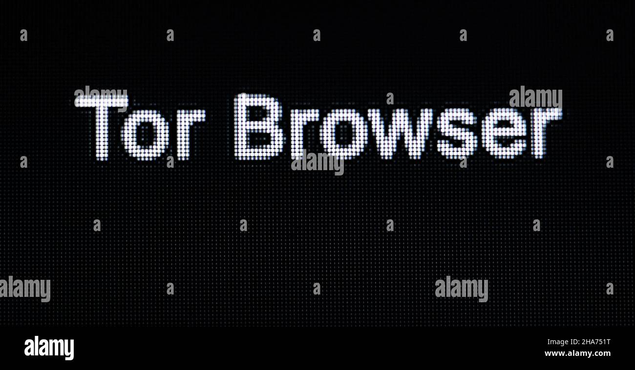 Rottweil, Germany. 10th Dec, 2021. The Tor Browser lettering is seen on ...