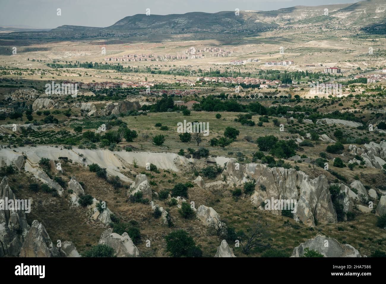Uc Guzeller (Three Beauties) fairy chimneys in Cappadocia, Turkey. High ...