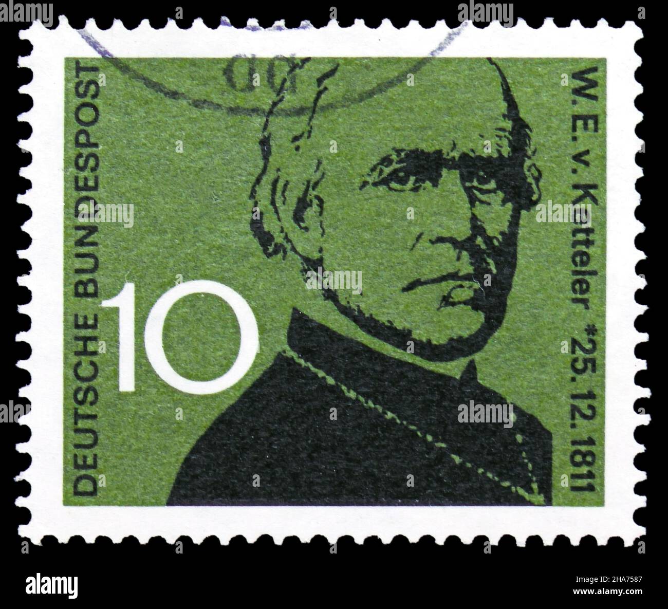 MOSCOW, RUSSIA - NOVEMBER 8, 2021: Postage stamp printed in Germany ...