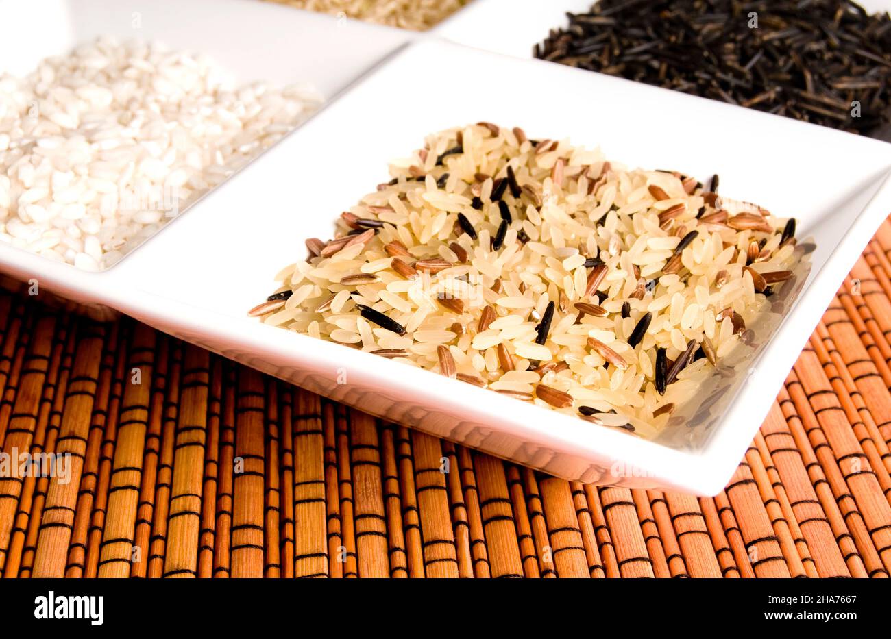 Four kinds rice hi-res stock photography and images - Alamy