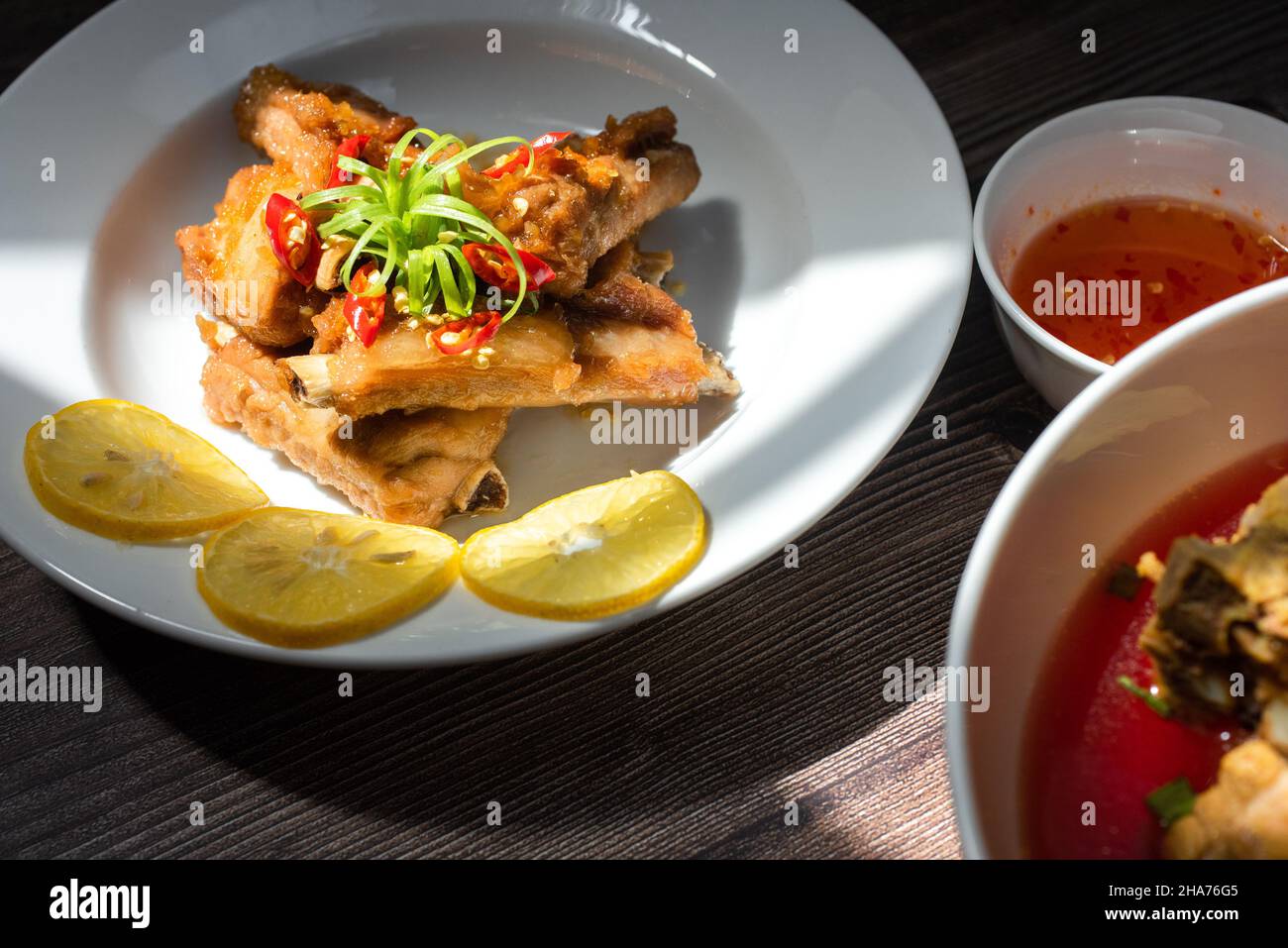 Braised pork ribs is a very popular dish in Vietnam. The ingredients ...