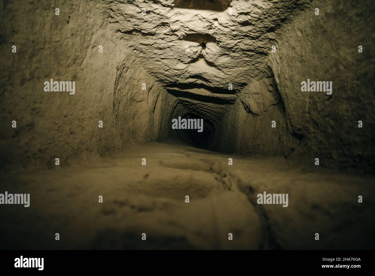 CAPPADOCIA, TURKEY - nov, 2021 The underground city of Mazikoy or Mazi ...