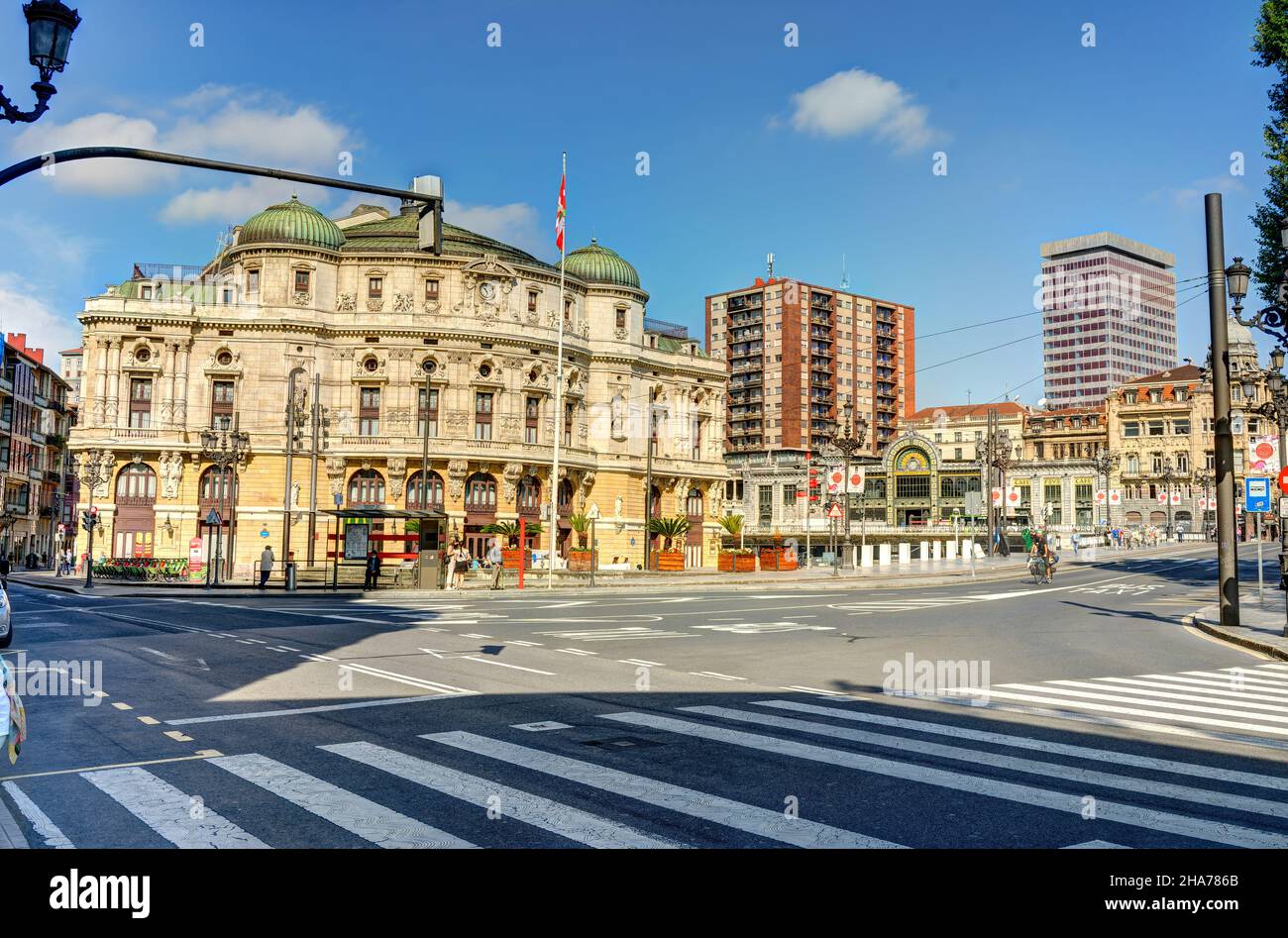 Bilbao cityscape, HDR Image Stock Photo - Alamy