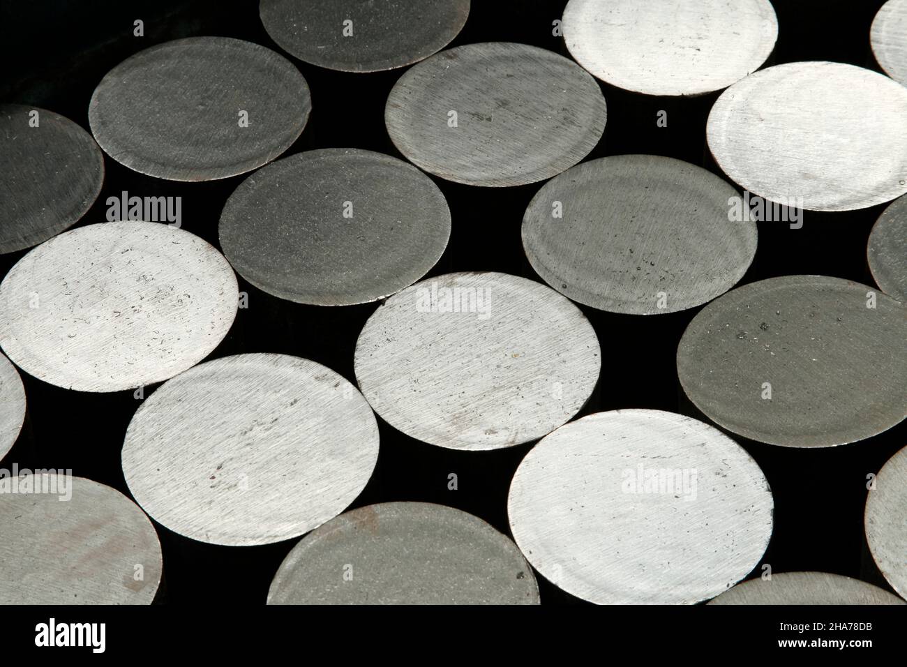 stainless steel rods studio shoot, raw material for automotive parts ...