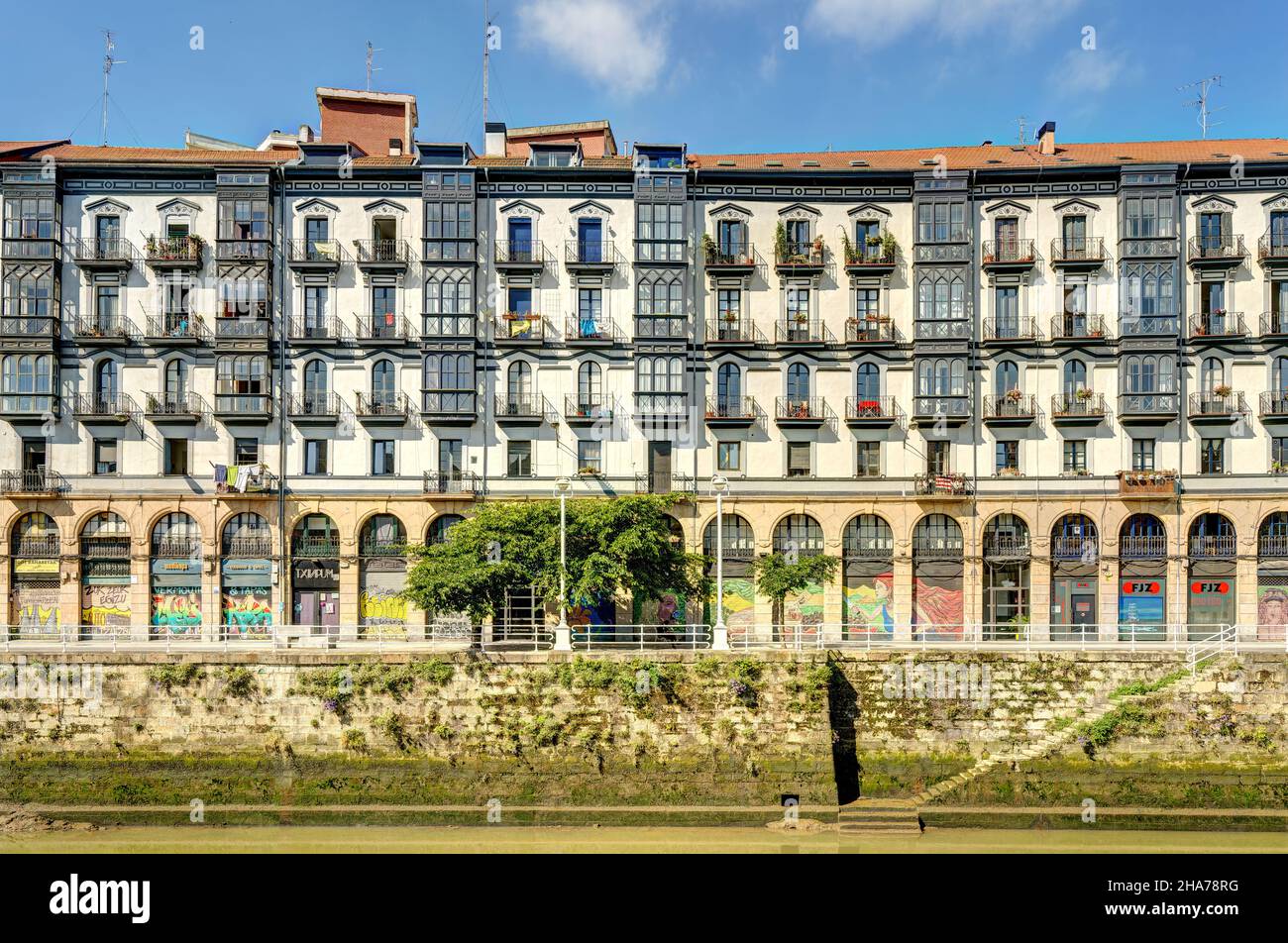 Bilbao cityscape, HDR Image Stock Photo - Alamy
