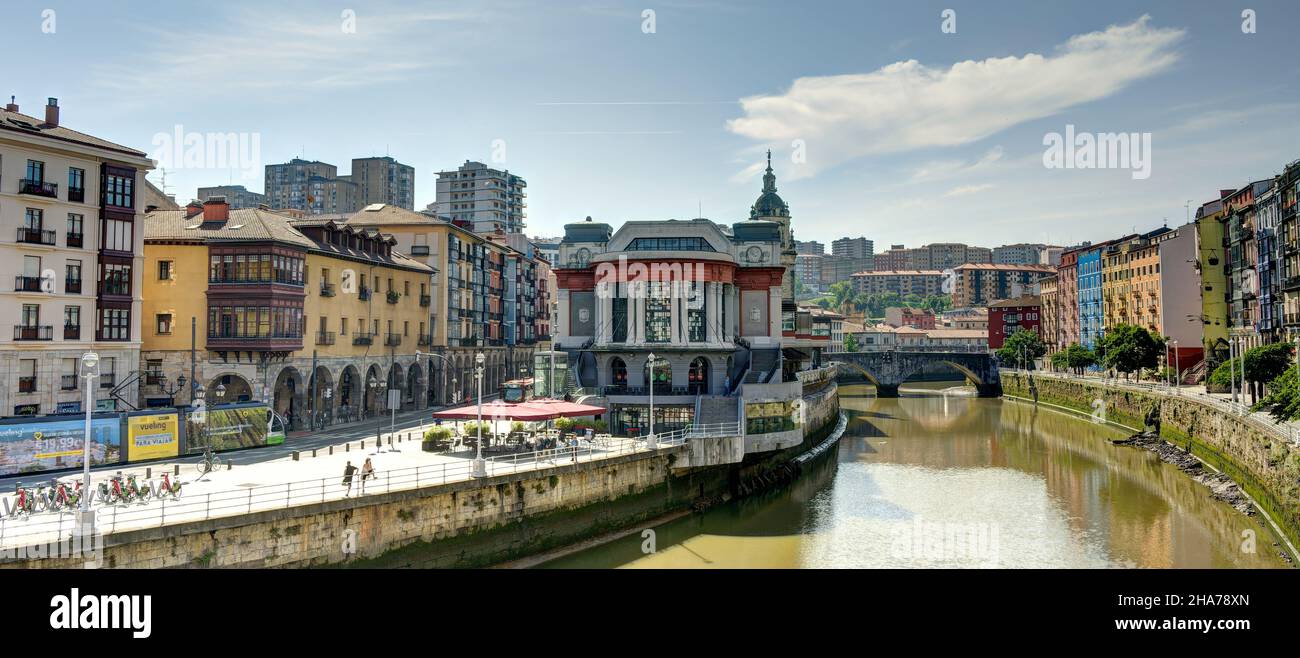 Bilbao cityscape, HDR Image Stock Photo - Alamy