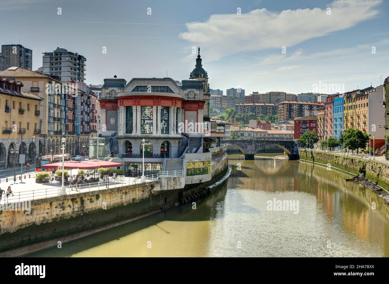 Bilbao cityscape, HDR Image Stock Photo - Alamy
