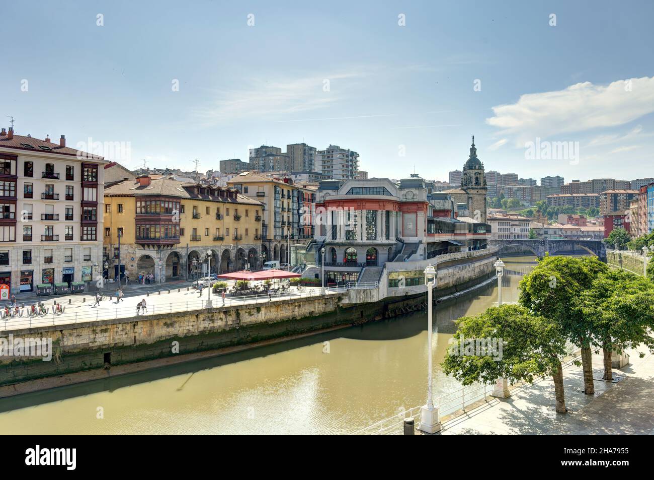 Bilbao cityscape, HDR Image Stock Photo - Alamy