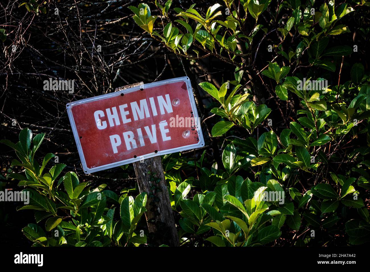 Prive sign hi-res stock photography and images - Alamy
