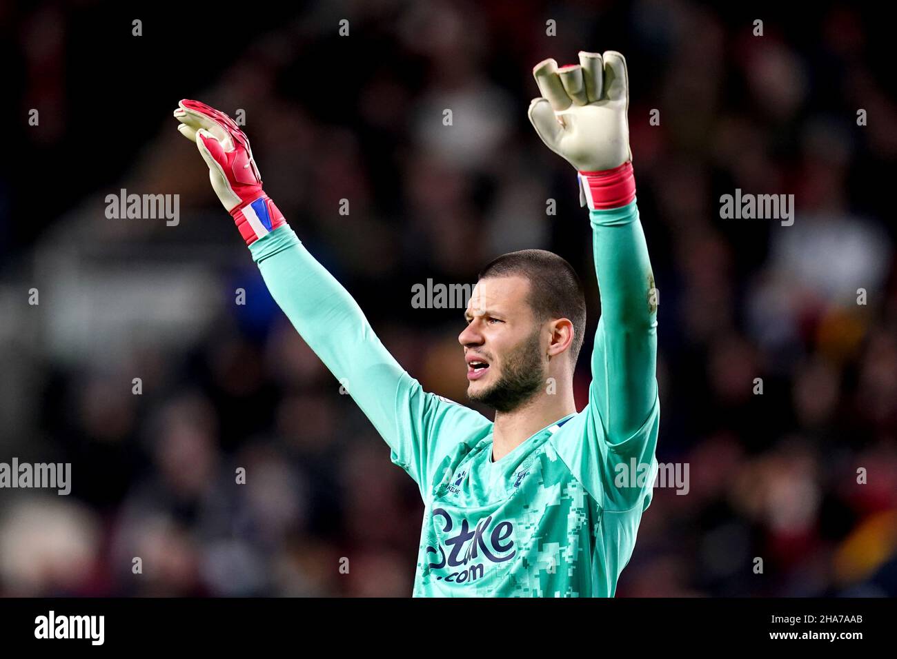 Watford goalkeeper Daniel Bachmann during the Premier League match at ...