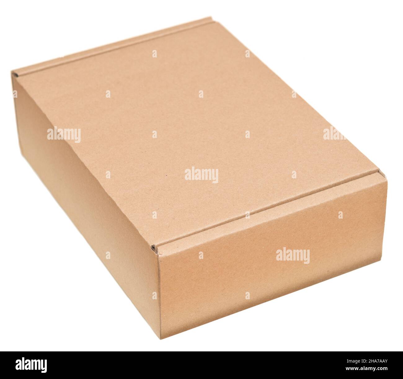 Cardboard box isolated on white background Stock Photo - Alamy