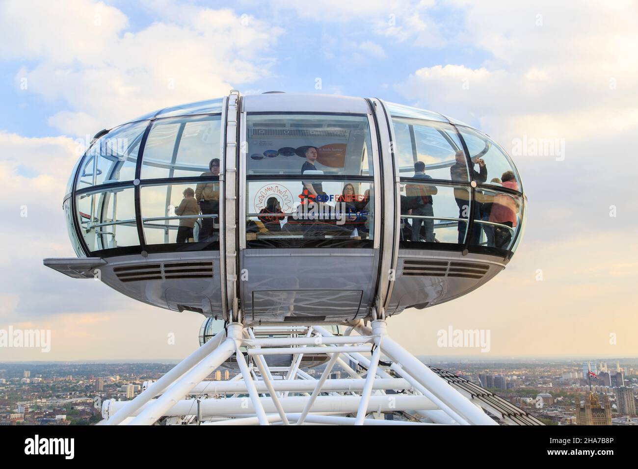 LONDON, GREAT BRITAIN - MAY 15, 2014: It is a fully enclosed glass ...