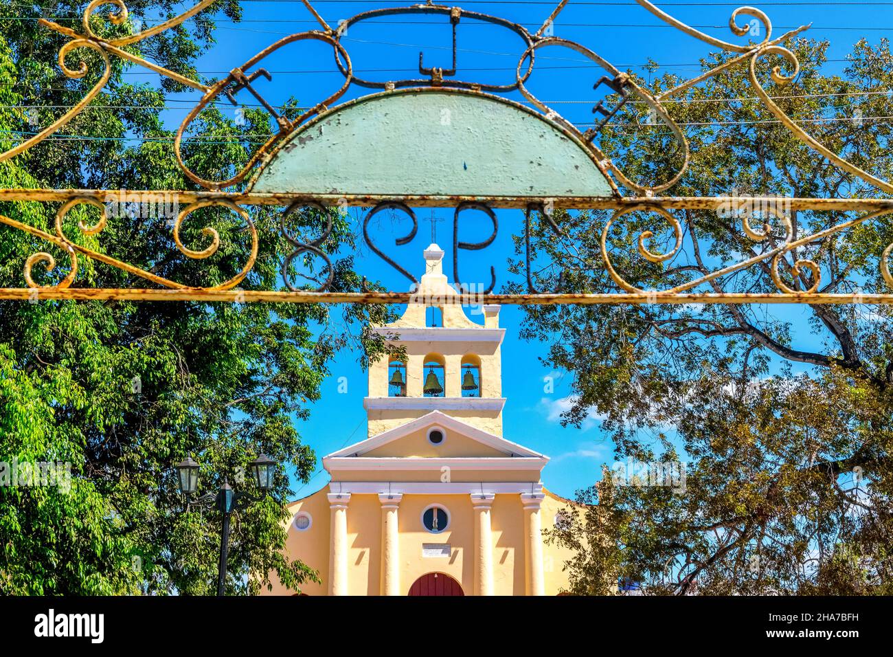 Catholic church 'El Carmen' located in the public park of the same name ...