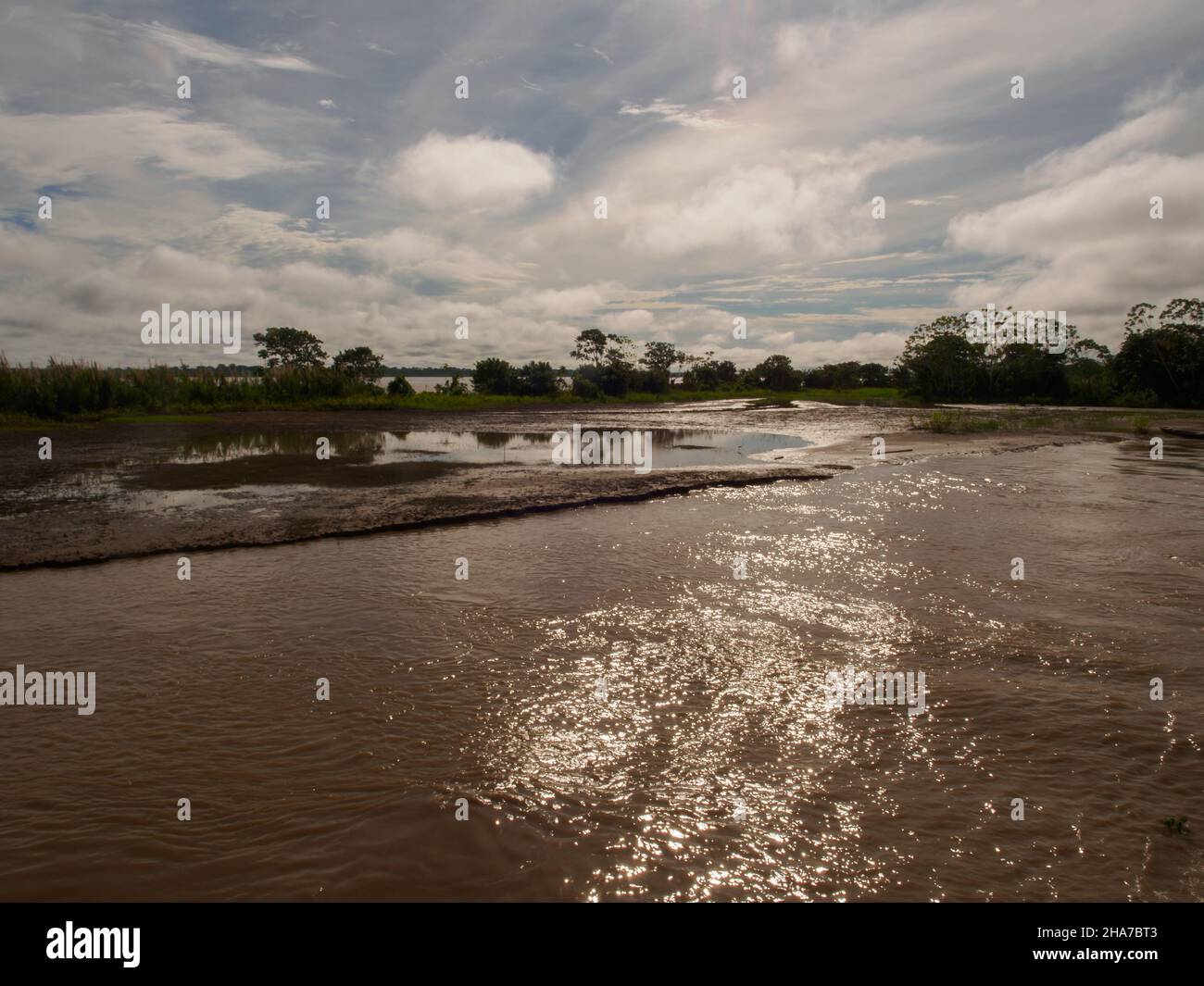 Amazon river during high water season. Amazonia. South America Stock ...