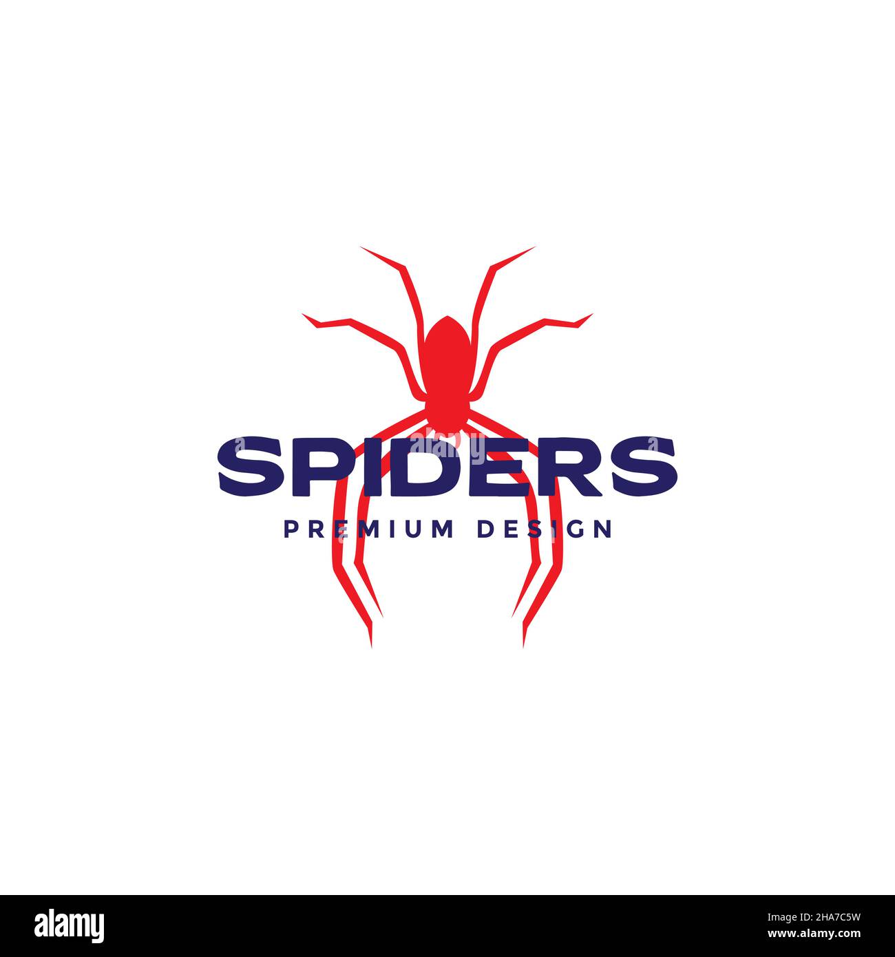 Black widow spider colored illustration Cut Out Stock Images & Pictures ...