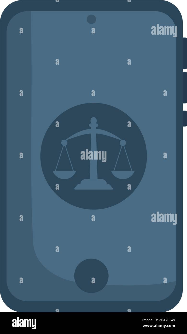 cellphone with justice app Stock Vector Image & Art - Alamy