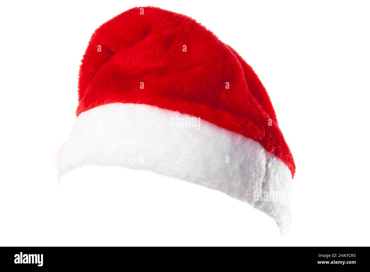 Santa Claus or christmas red hat isolated on white background Stock ...